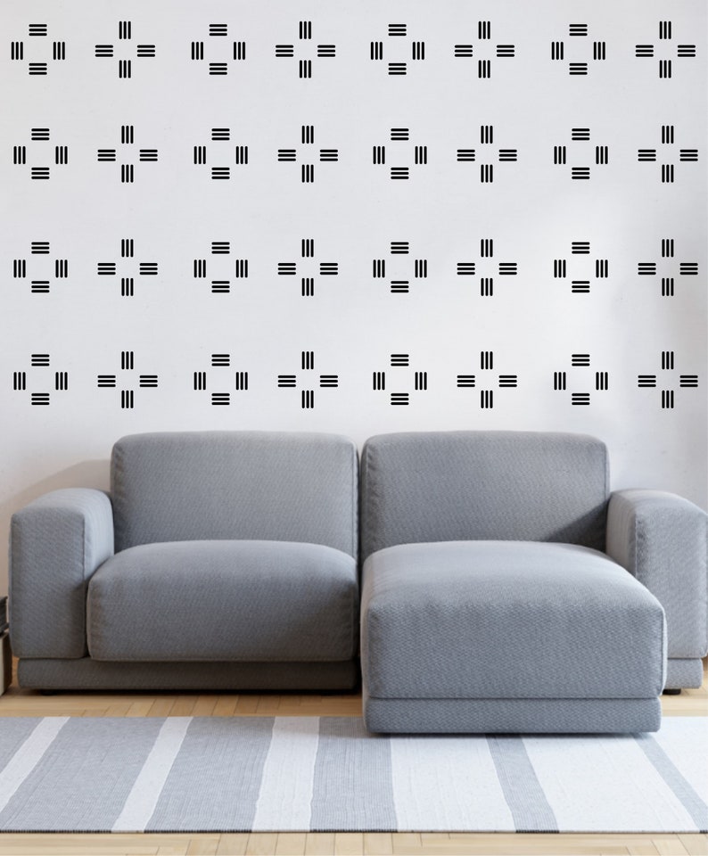 Wall Line Decals Removable Wall Decals Modern Bedroom Bojo - Etsy
