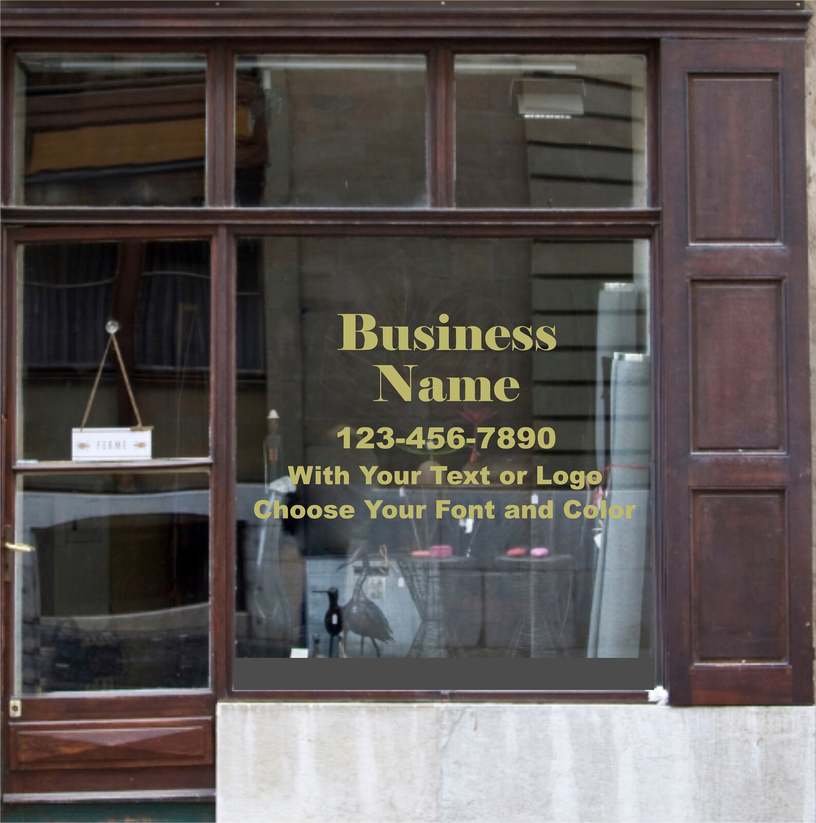 Custom Business Sign Decal / Company Logo / Business Door - Etsy