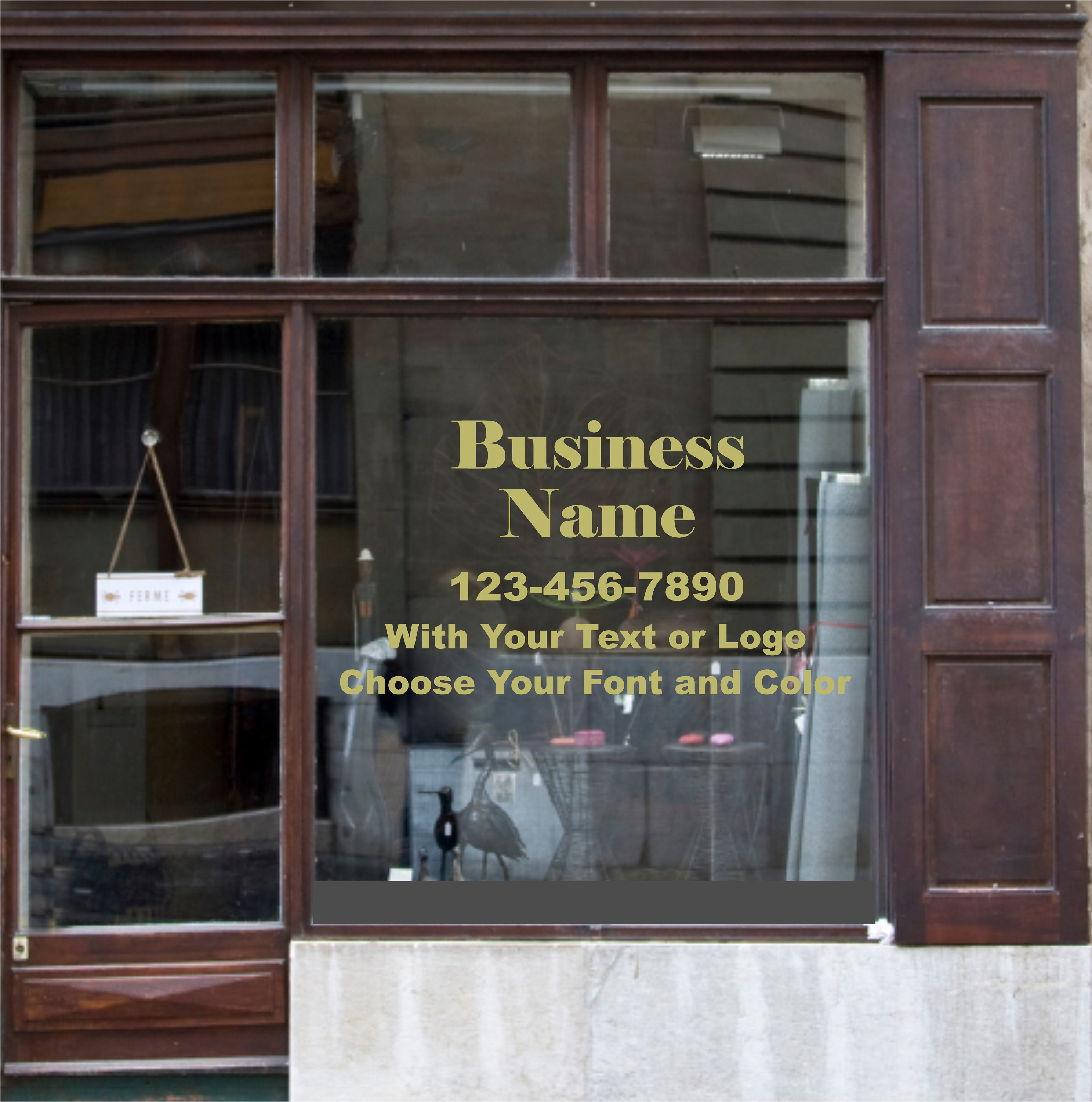 Custom Business Sign Decal / Company Logo / Business Door - Etsy