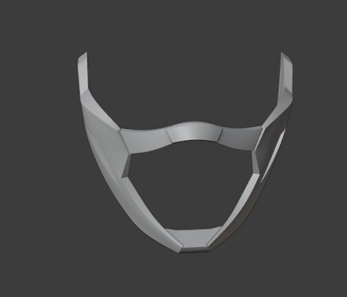 3d Model Red Mask Cyberpunk MX1 - Etsy