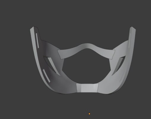 3d Model Red Mask Cyberpunk MX1 - Etsy