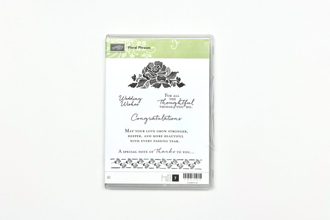 Stampin' up Floral Phrases Stamp and Die Set - Etsy