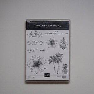 Stampin' up Timeless Tropical Stamp and Die Set - Etsy