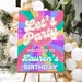 Disco Graduation Party Invitation Template for Retro & Groovy 70s Grad ...