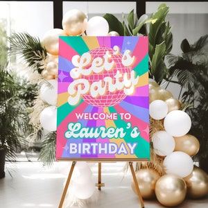 Disco Birthday Party Disco Decor Birthday Disco Party Sign Disco ...