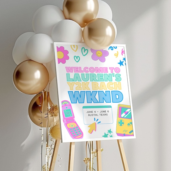 Y2k Party Welcome - Etsy