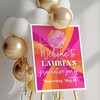 Disco Graduation Party Invitation Template for Retro & Groovy 70s Grad ...