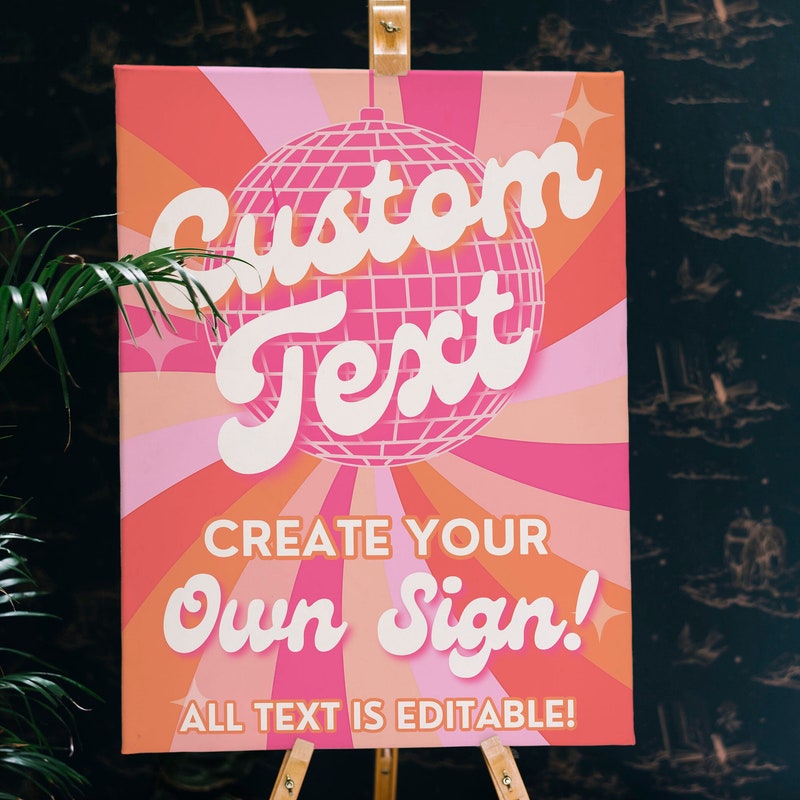 Disco Sign - Etsy