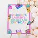 90s Birthday Party Welcome Sign Template for Retro Back to the - Etsy