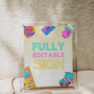 90s Party Decorations 90s Party Signs, Back to the 90s Theme Party ...