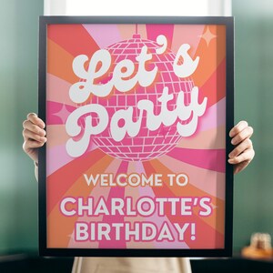 Disco Birthday Party Disco Decor Birthday Disco Party Sign Disco ...