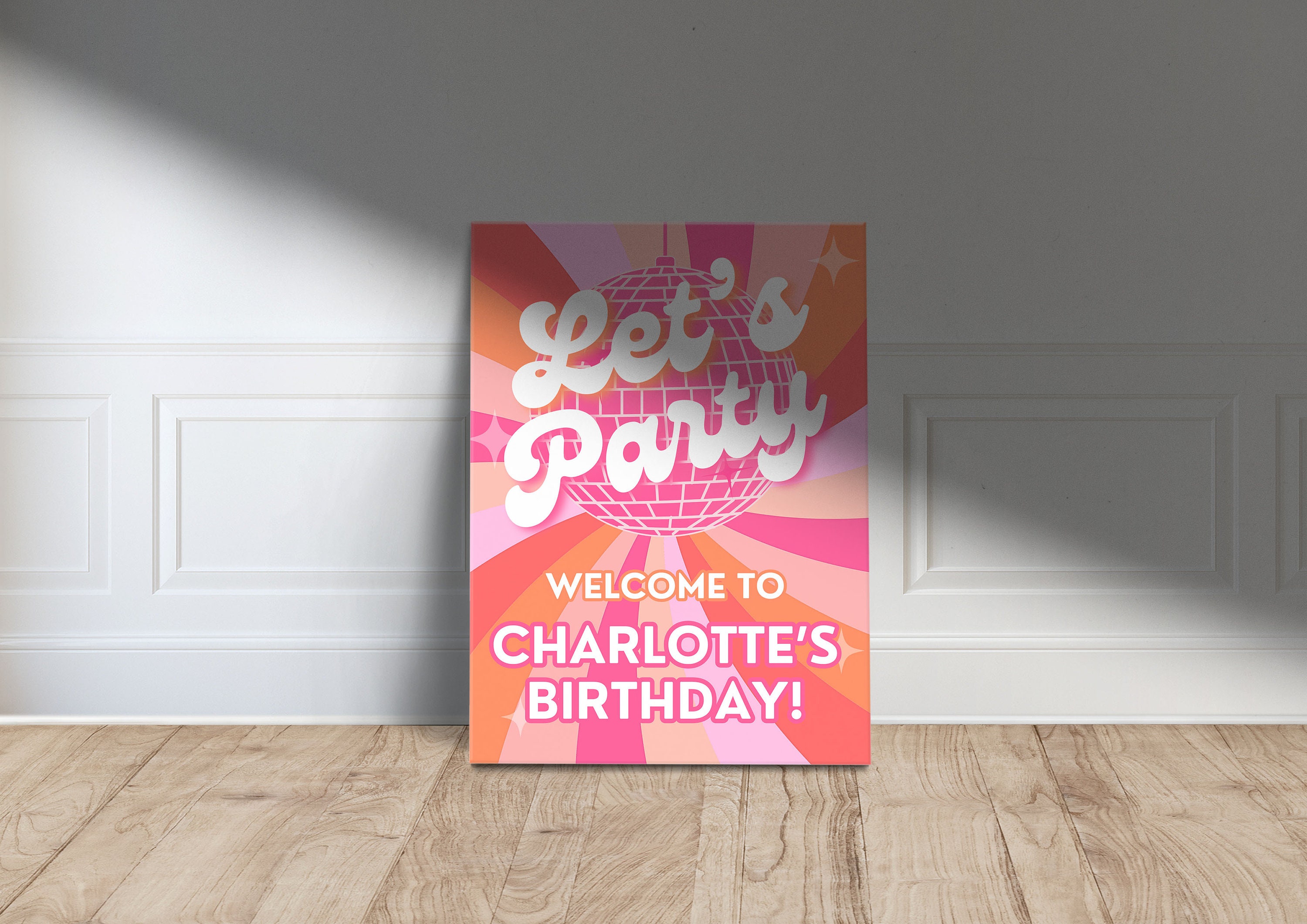 Disco Birthday Party Disco Decor Birthday Disco Party Sign Disco ...