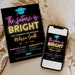 Neon Graduation Party Invitation Template for Glow in the Dark Grad ...