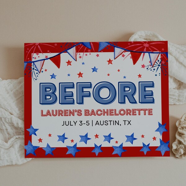 Before and After Bachelorette Signs - Etsy