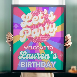 Disco Birthday Party Disco Decor Birthday Disco Party Sign Disco ...