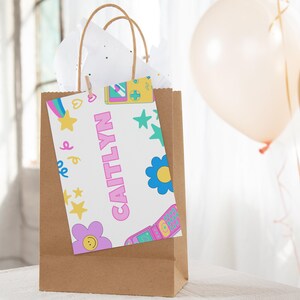 Y2K Bachelorette Party Name Tag Template for Thank You Bridesmaid ...