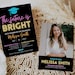 Neon Graduation Party Invitation Template for Glow in the Dark Grad ...