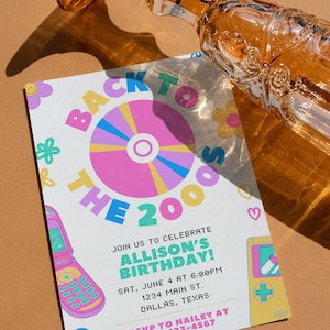Y2K Birthday Invitation, Early 2000s Birthday Party Theme, Y2K Birthday ...