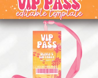 Music Festival Themed VIP Pass Party Invitation. Ultra Themed Festival ...