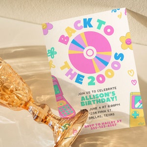 Y2K Birthday Invitation, Early 2000s Birthday Party Theme, Y2K Birthday ...