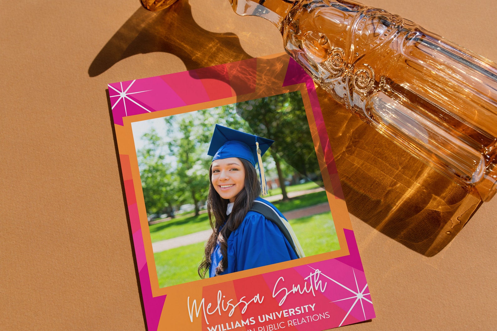 Disco Graduation Party Invitation Template for Retro & Groovy 70s Grad ...