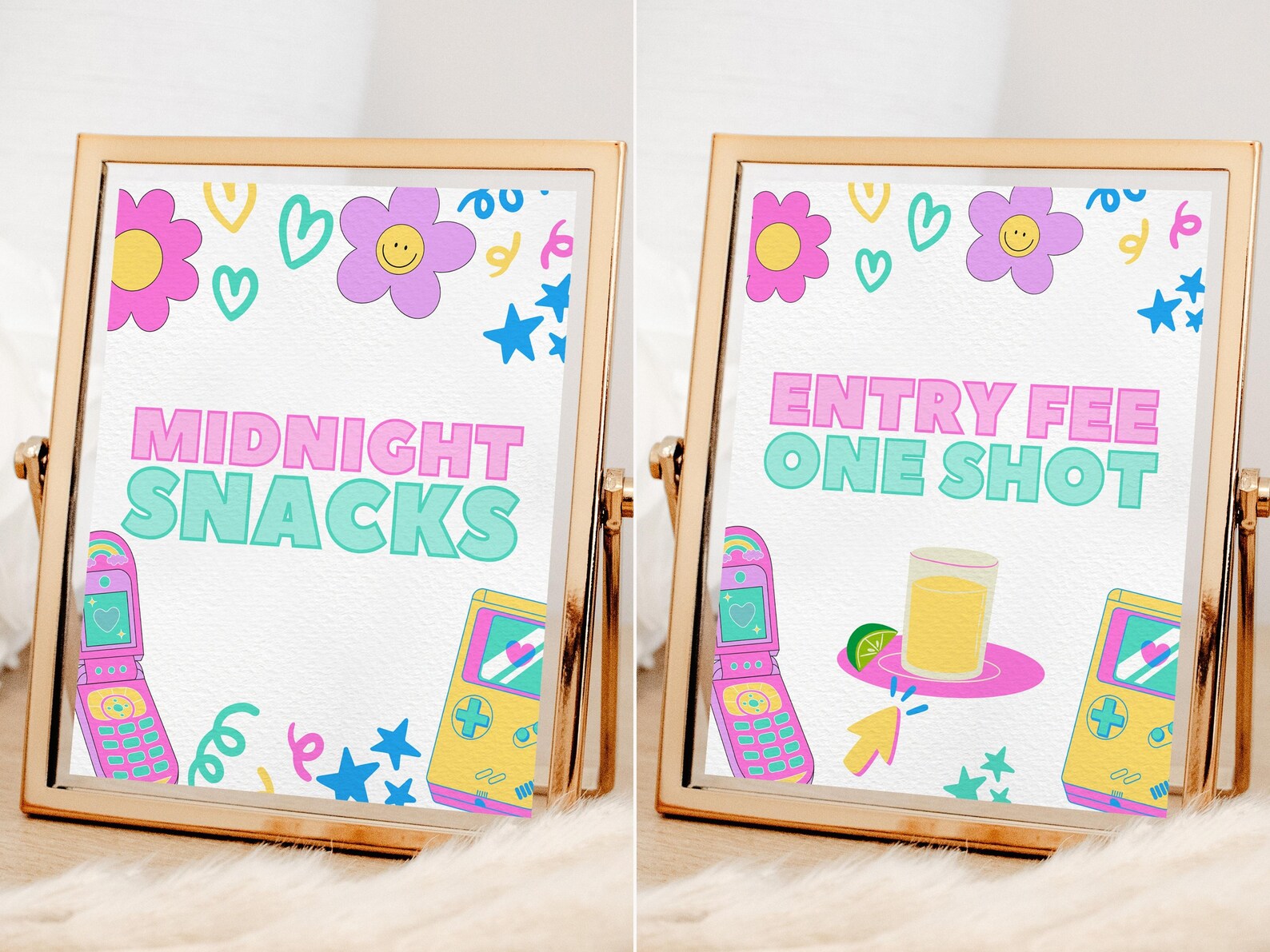 Y2K Bachelorette Party Bundle of Printable Signs & Decor for Year 2000s ...