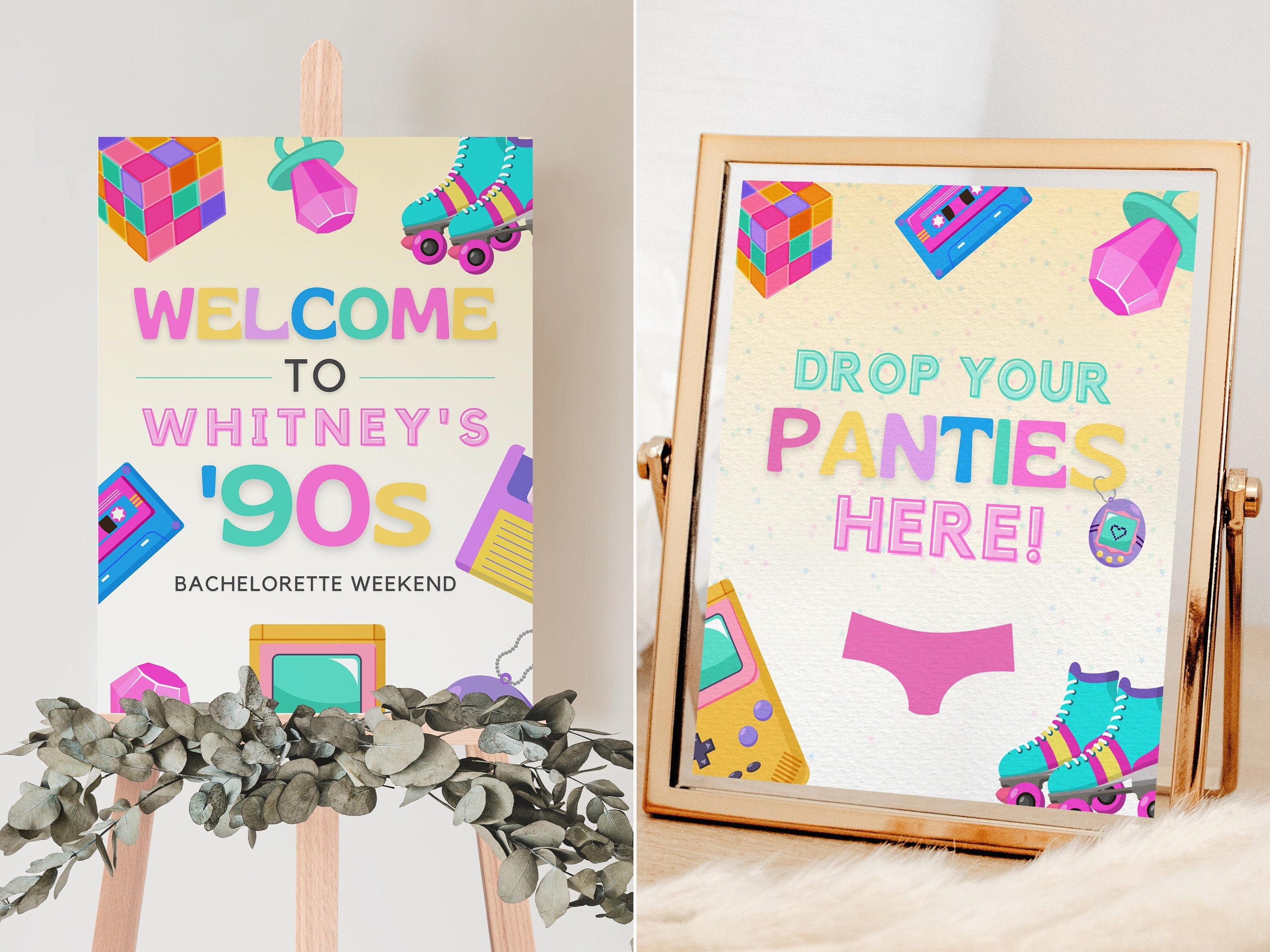 Bach to the 90s Bachelorette Party Bundle of Printable Signs & Decor ...