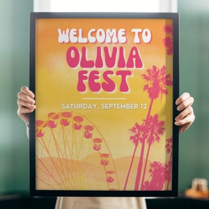 Music Festival Welcome Sign Birthday Festival Welcome Festival Party ...
