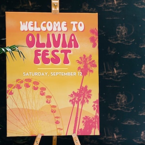 Music Festival Welcome Sign Birthday Festival Welcome Festival Party ...