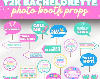 Y2K Bachelorette Party Photo Booth Decorations or Decor for Selfie ...