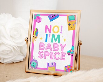 90s Party Editable & Printable Sign Decorations for Retro - Etsy