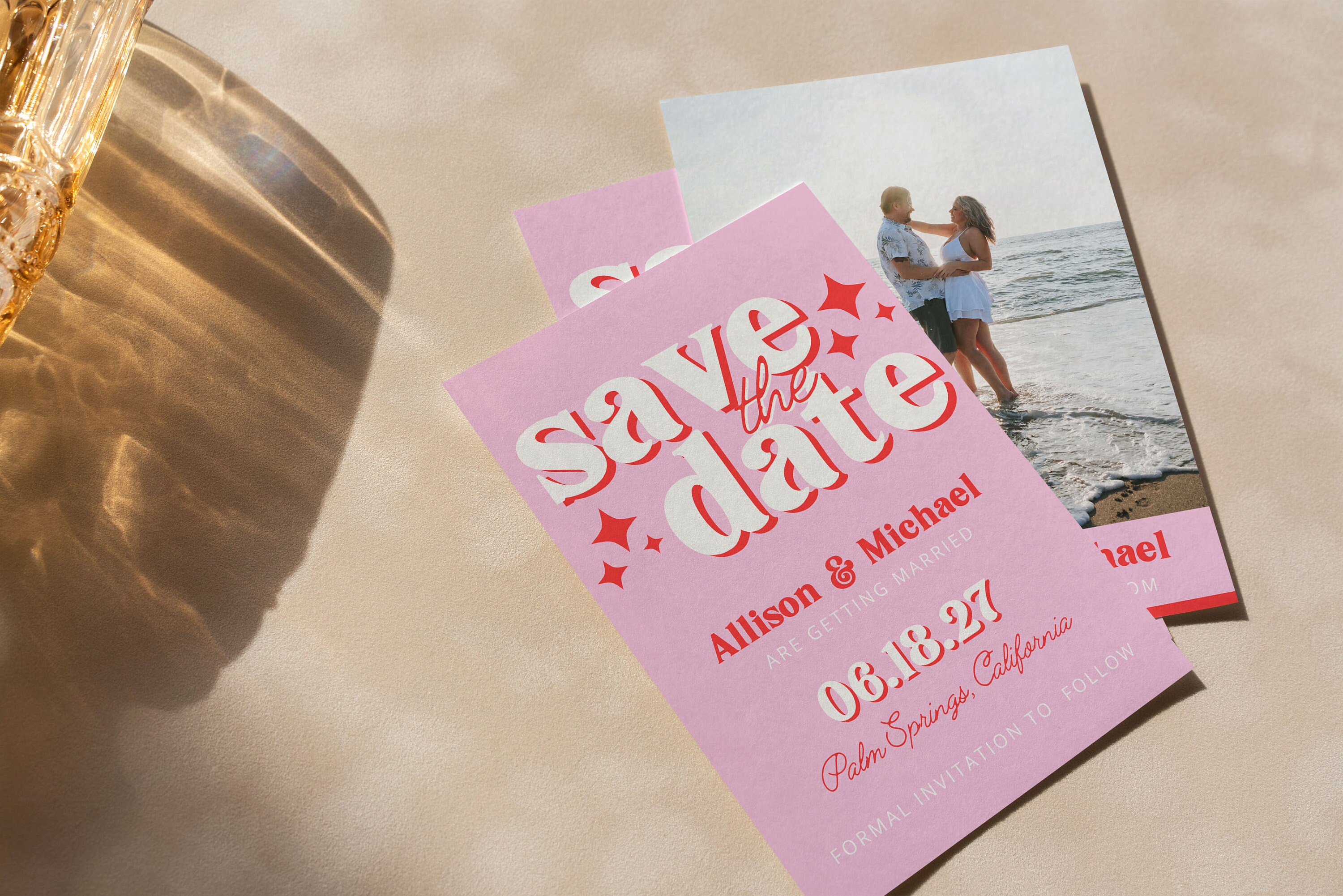 Retro Save the Date Wedding Retro Save the Date Cards With Photo ...
