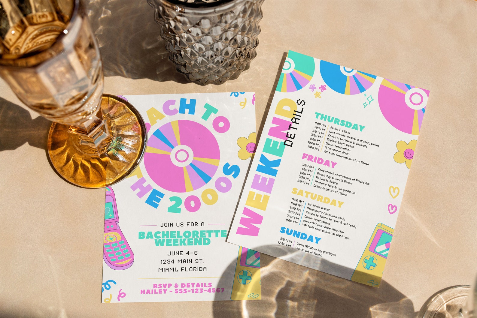Y2K Bachelorette Party Invitation, Early 2000s Bachelorette Party Y2K ...