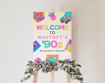 90s Bachelorette Welcome Sign - Etsy