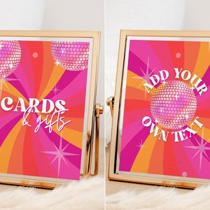Disco Bridal Shower Disco Bundle, Last Disco Shower, Pink Orange 70s ...