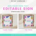 90s Party Editable & Printable Sign Decorations for Retro - Etsy