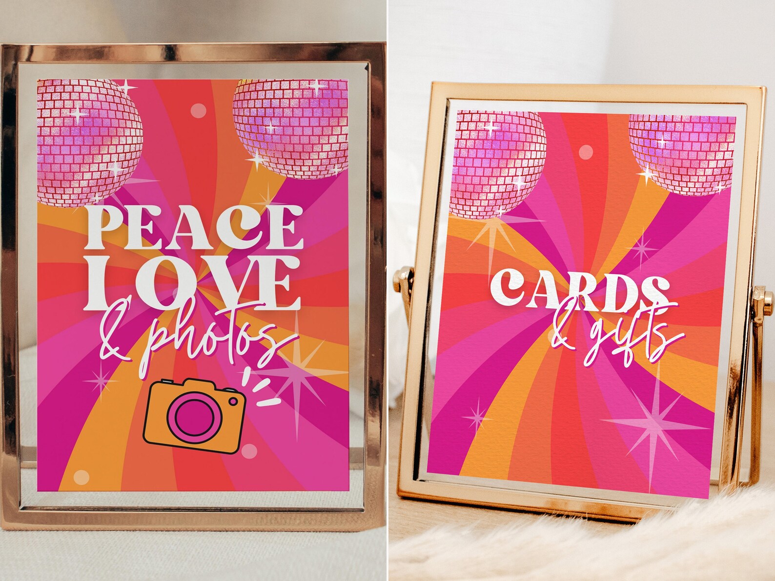 Disco Graduation Party Printable Sign Bundle for Retro and Groovy 70s ...