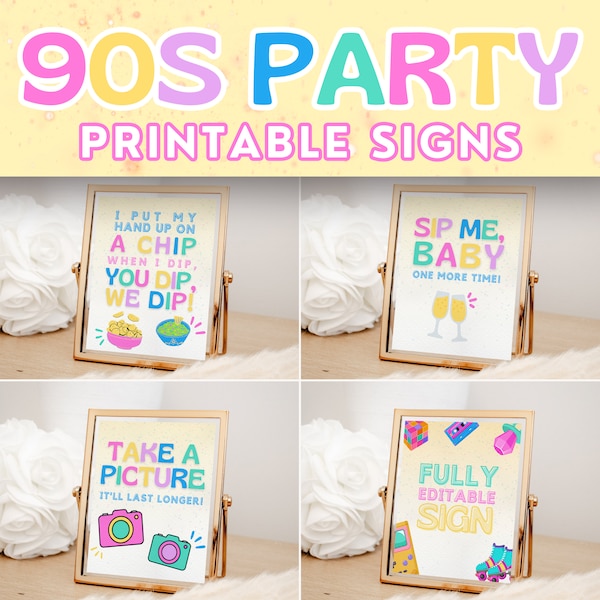 90s Party Decorations - Etsy