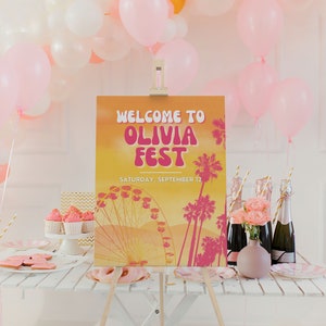 Music Festival Welcome Sign Birthday Festival Welcome Festival Party ...