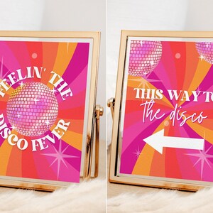 Disco Graduation Party Printable Sign Bundle for Retro and Groovy 70s ...