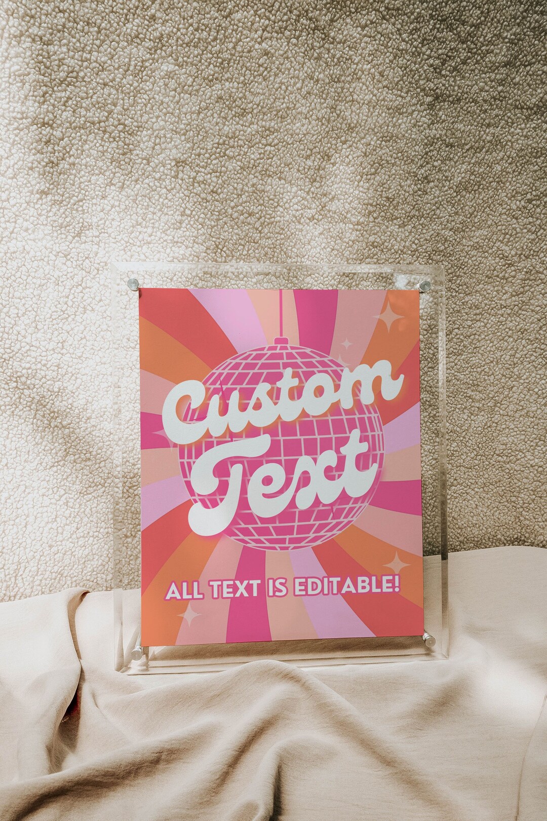 Custom Disco Sign, Disco Party Sign Disco, Disco Birthday Sign, Last ...