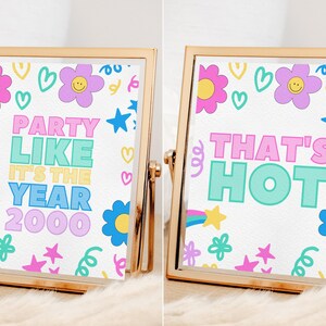 Y2K Bachelorette Party Bundle of Printable Signs & Decor for Year 2000s ...