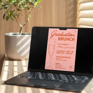 Graduation Brunch Invitation Graduation Invitation Brunch Grad Party ...