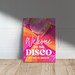Disco Welcome Sign, 70s Welcome Sign Disco Party Sign, Disco Birthday ...
