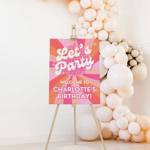 Disco Birthday Party Disco Decor Birthday Disco Party Sign Disco ...