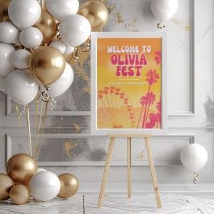 Music Festival Welcome Sign Birthday Festival Welcome Festival Party ...