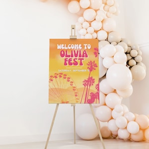 Music Festival Welcome Sign Birthday Festival Welcome Festival Party ...