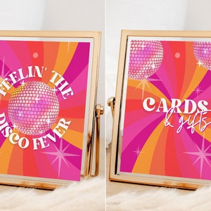 Disco 1st Birthday Party Sign Bundle With Printable Decorations for ...