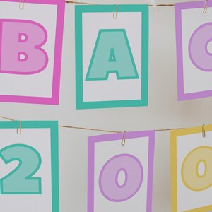 Y2K Bachelorette Party Printable Banner or Garland Decorations for Year ...