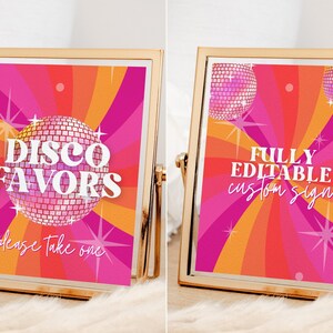 Disco Graduation Party Printable Sign Bundle for Retro and Groovy 70s ...
